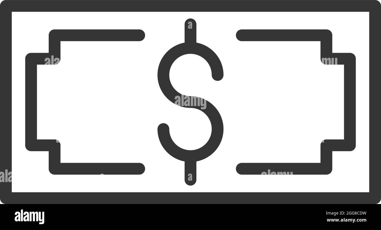 Money note, illustration, vector on a white background Stock Vector ...