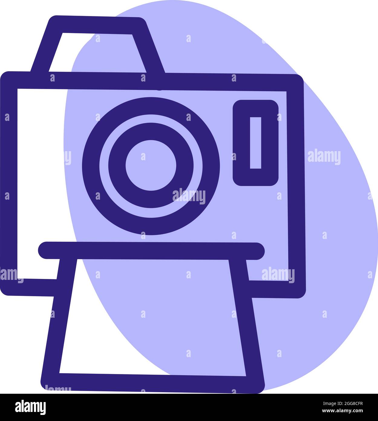 Polaroid camera, illustration, vector on a white background Stock ...