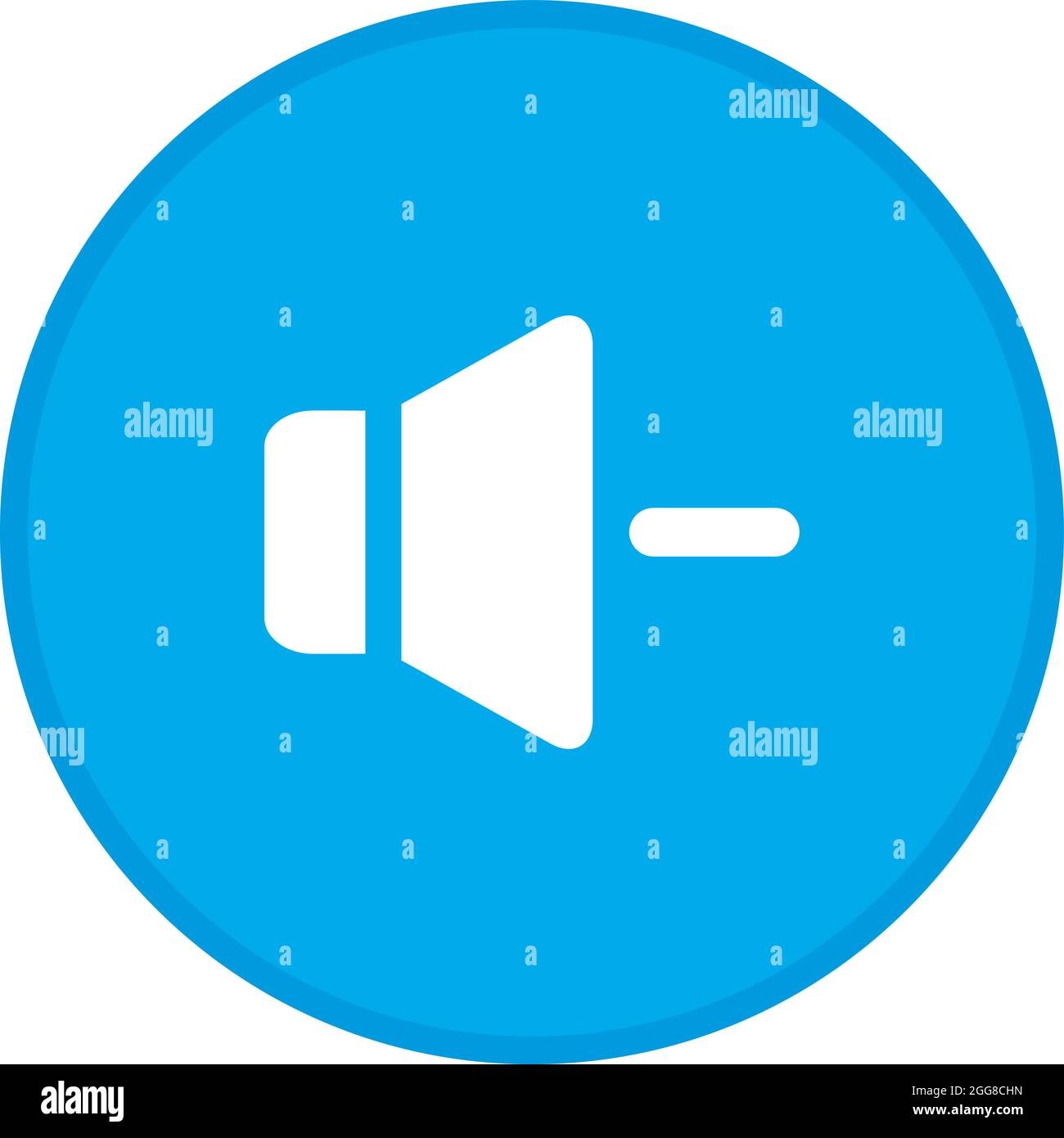 Volume down, illustration, vector on a white background Stock Vector ...