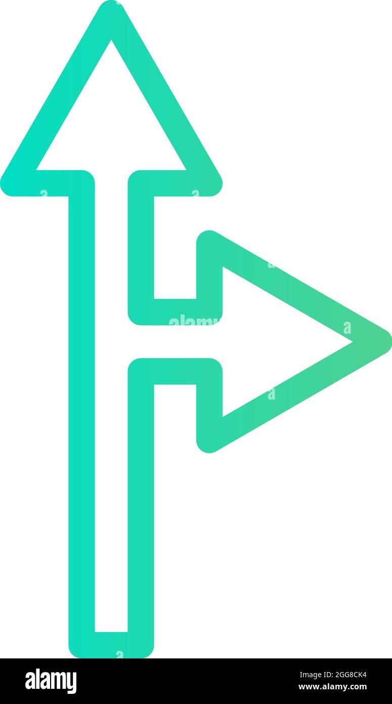 Two arrows sign hi-res stock photography and images - Alamy