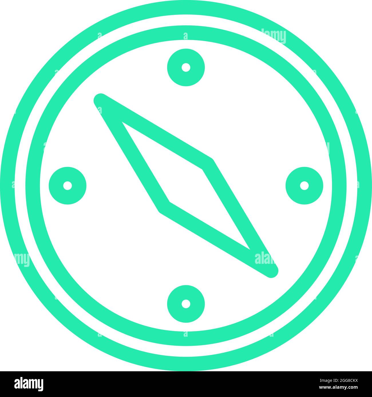 Green Compass Illustration Vector On A White Background Stock Vector Image And Art Alamy