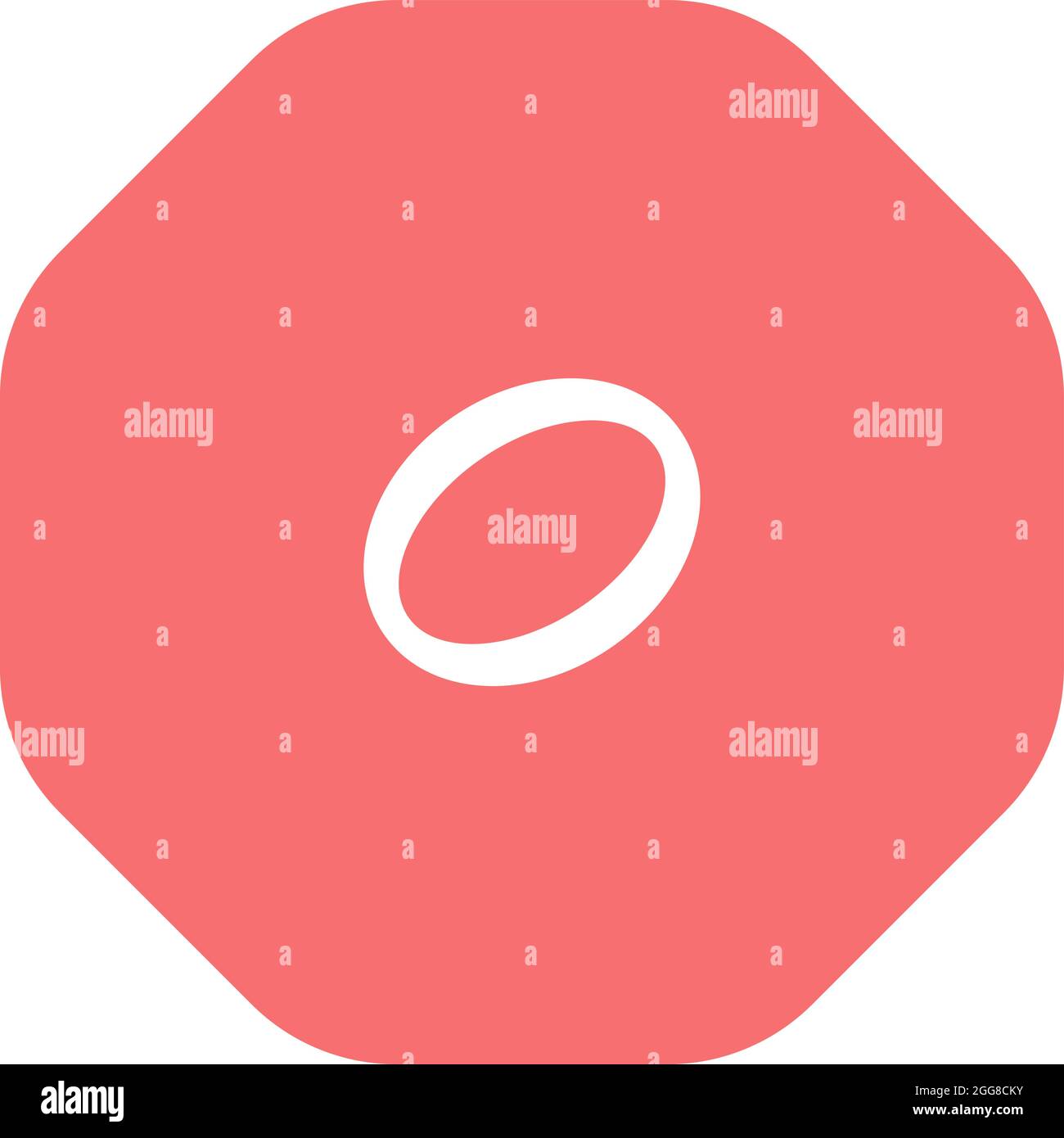 Whole note, illustration, vector on a white background Stock Vector ...