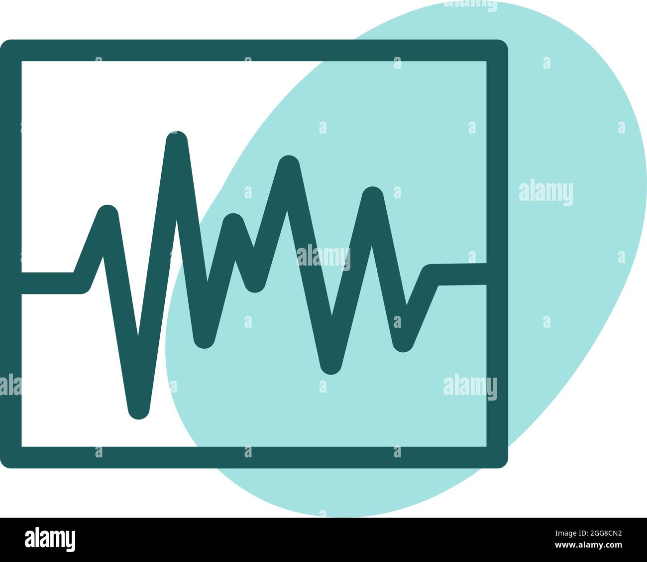 Blue heartbeat, illustration, vector on a white background Stock Vector ...