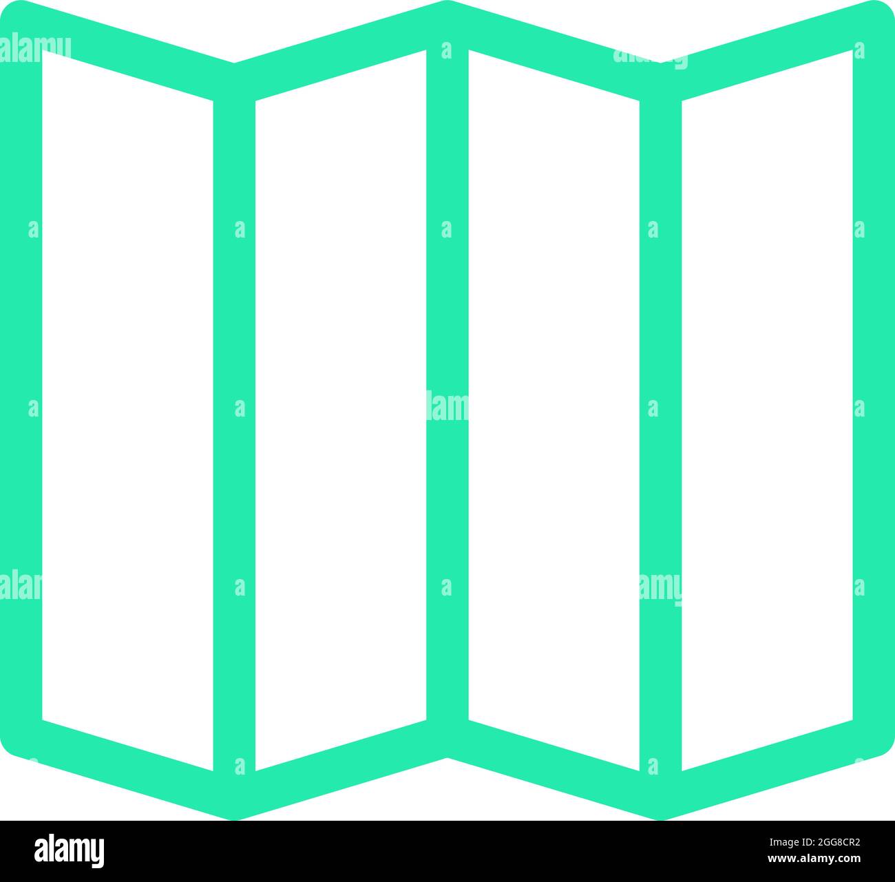 Guide map, illustration, vector on a white background Stock Vector ...