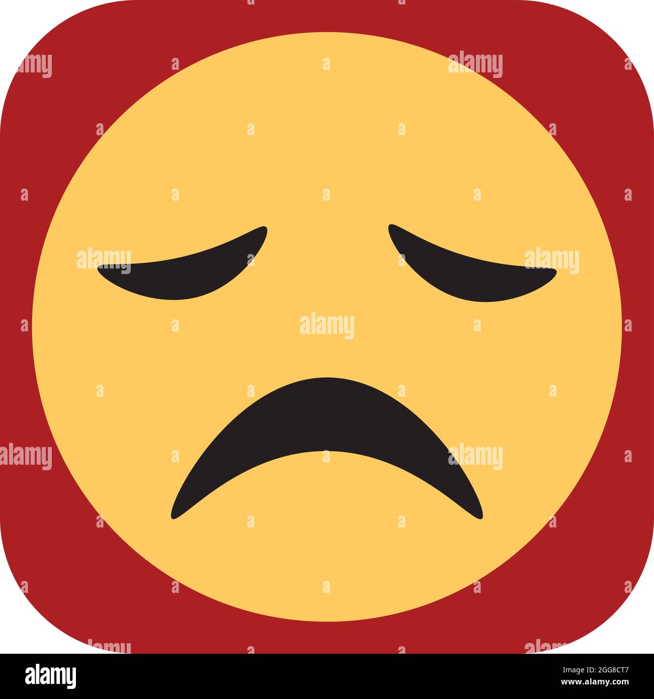 Bored emoji, illustration, vector on a white background Stock Vector ...