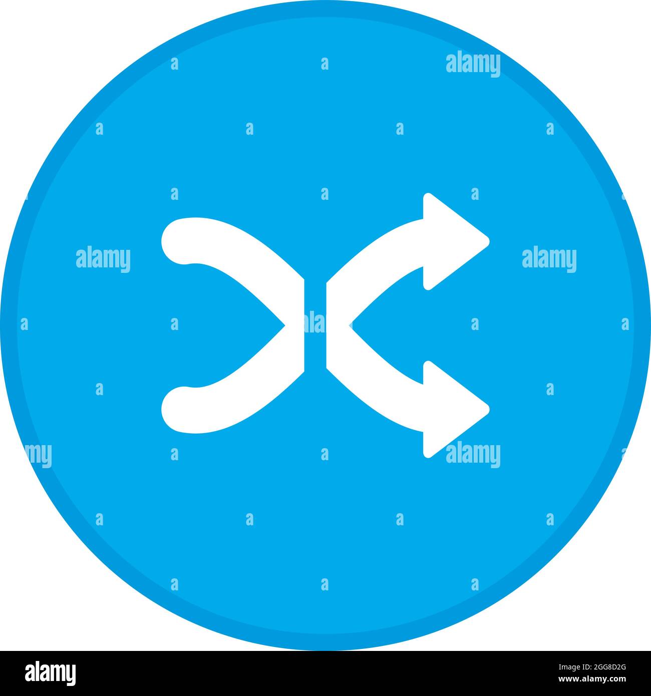 White shuffle symbol hi-res stock photography and images - Alamy