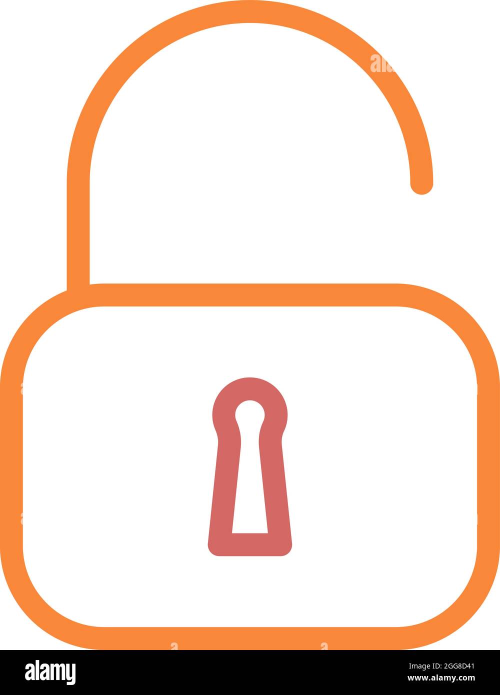 Open padlock, illustration, vector on a white background Stock Vector ...