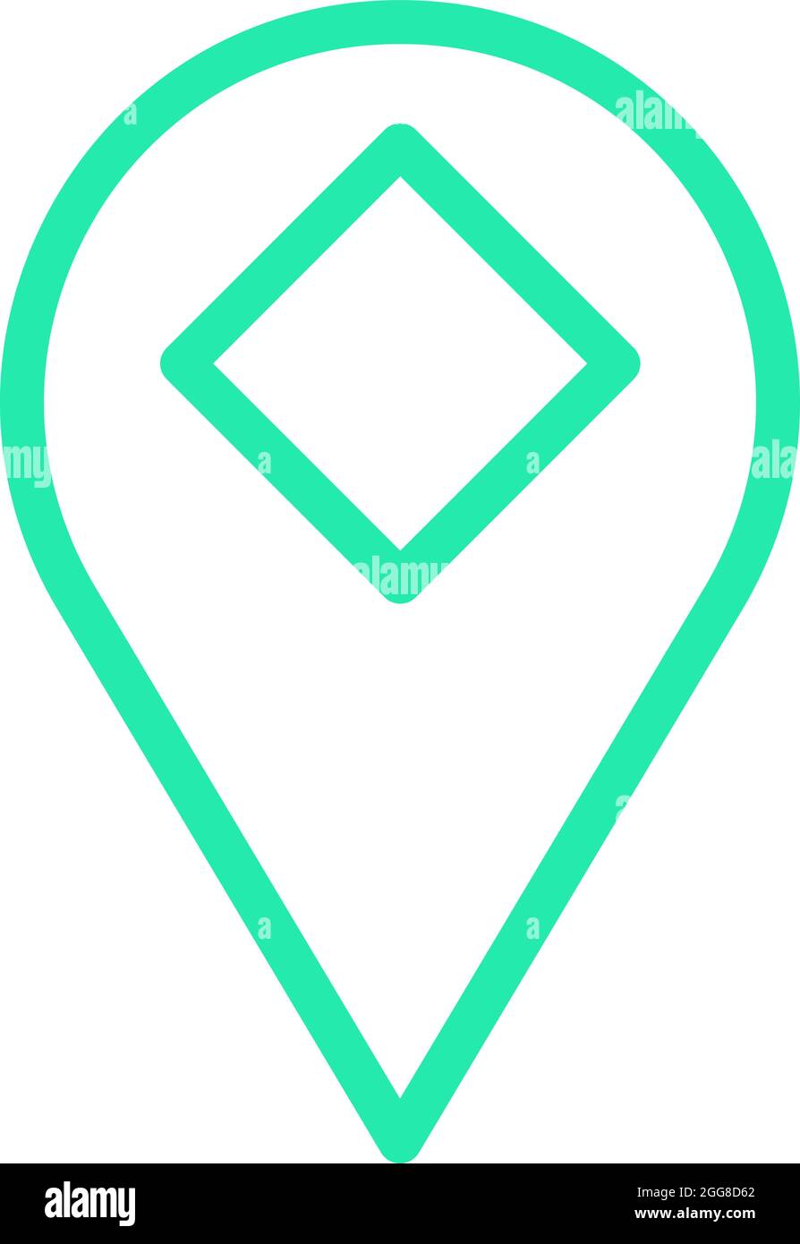 Navigation mark, illustration, vector on a white background Stock ...