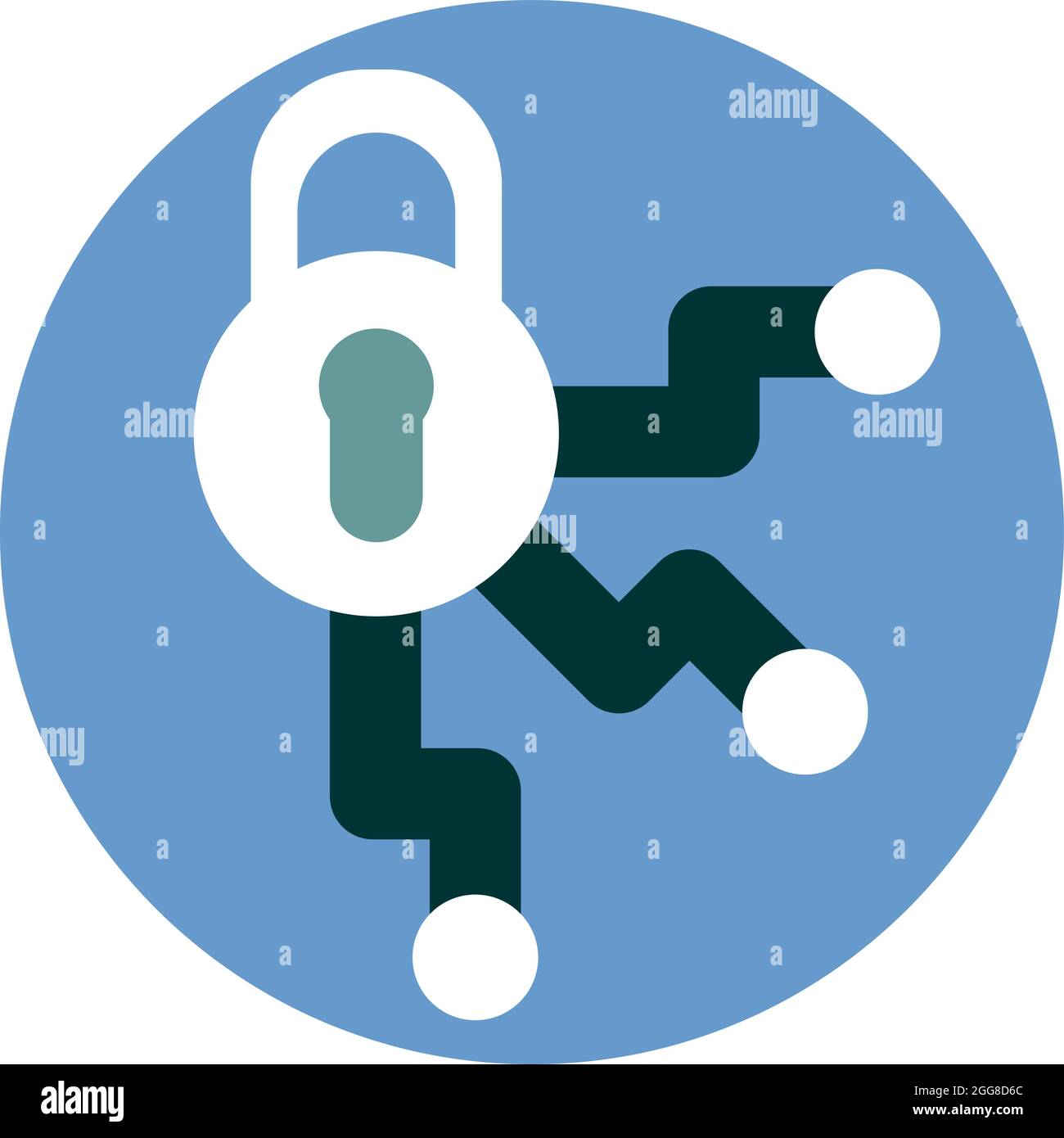 Security lock, illustration, vector on a white background Stock Vector ...