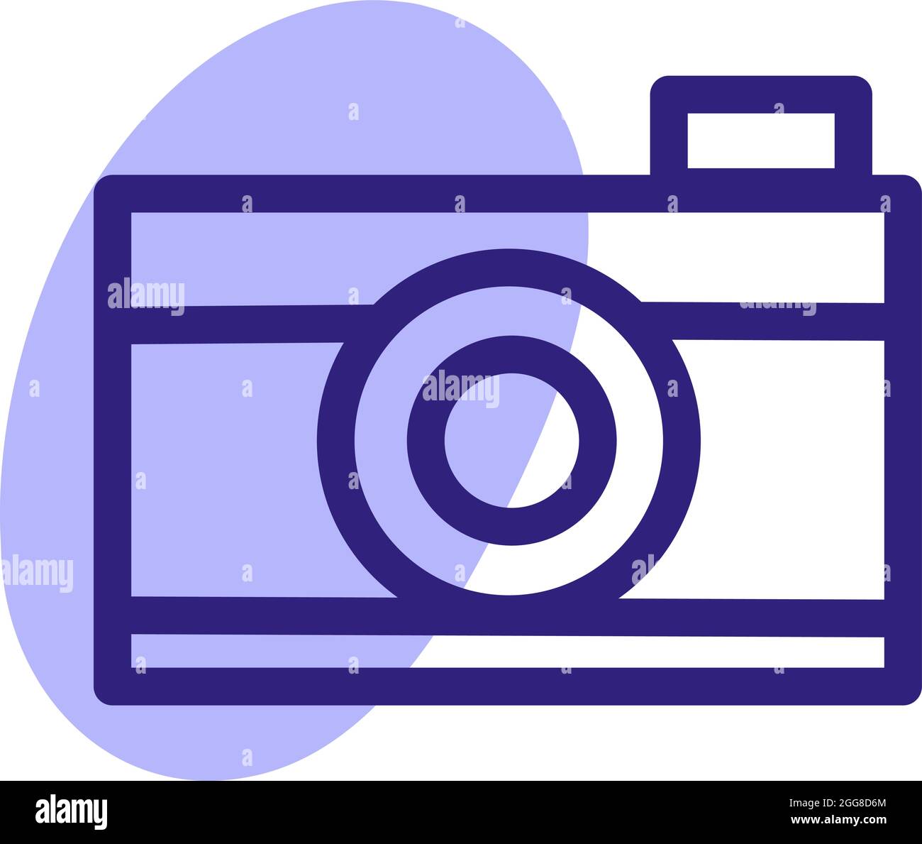 Mirrorless camera, illustration, vector on a white background Stock ...