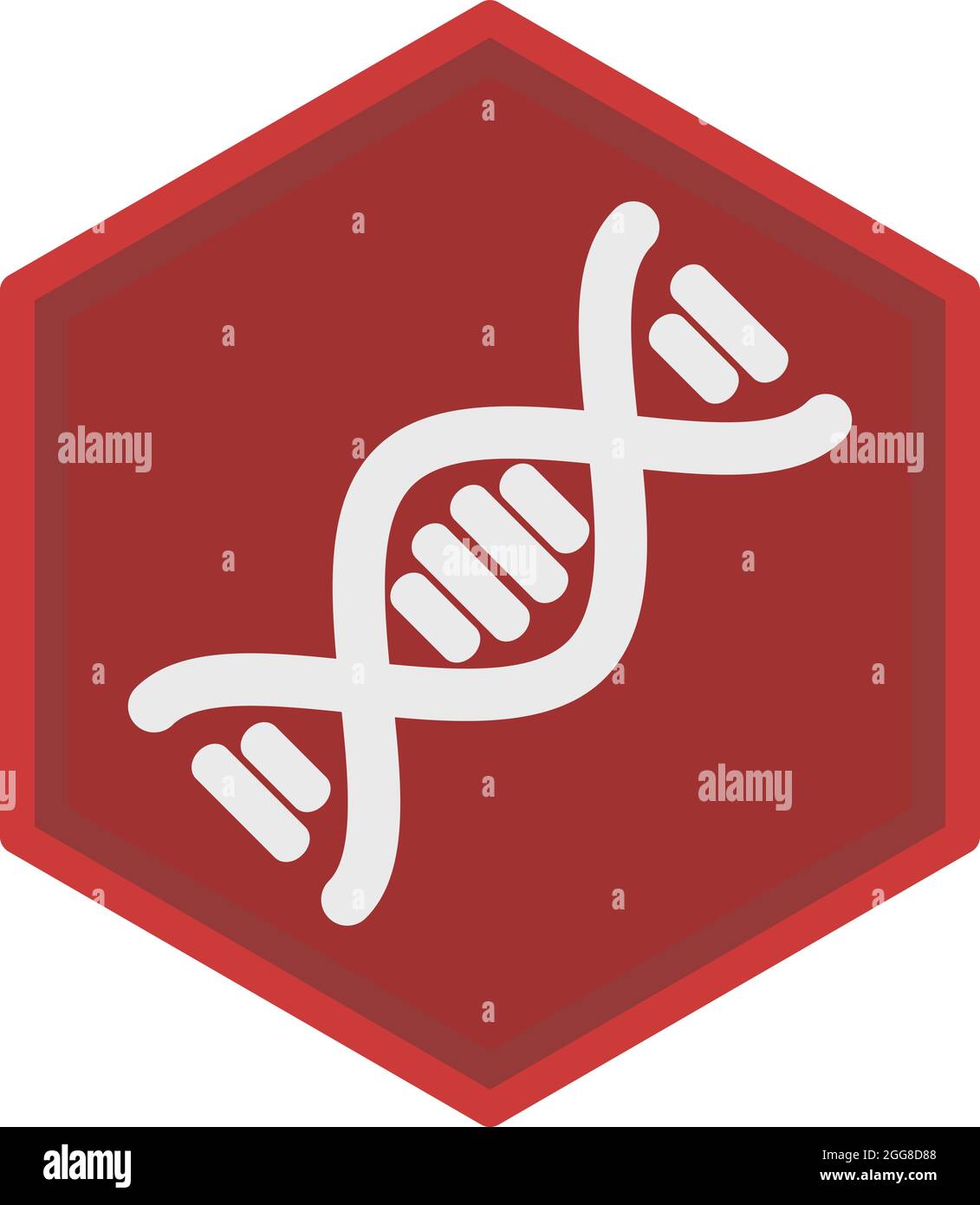 White DNA, illustration, vector on a white background Stock Vector ...