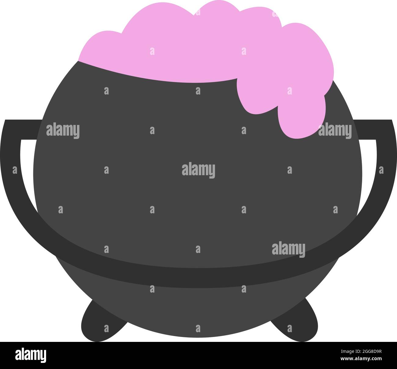 Halloween background pot in Stock Vector Images - Alamy