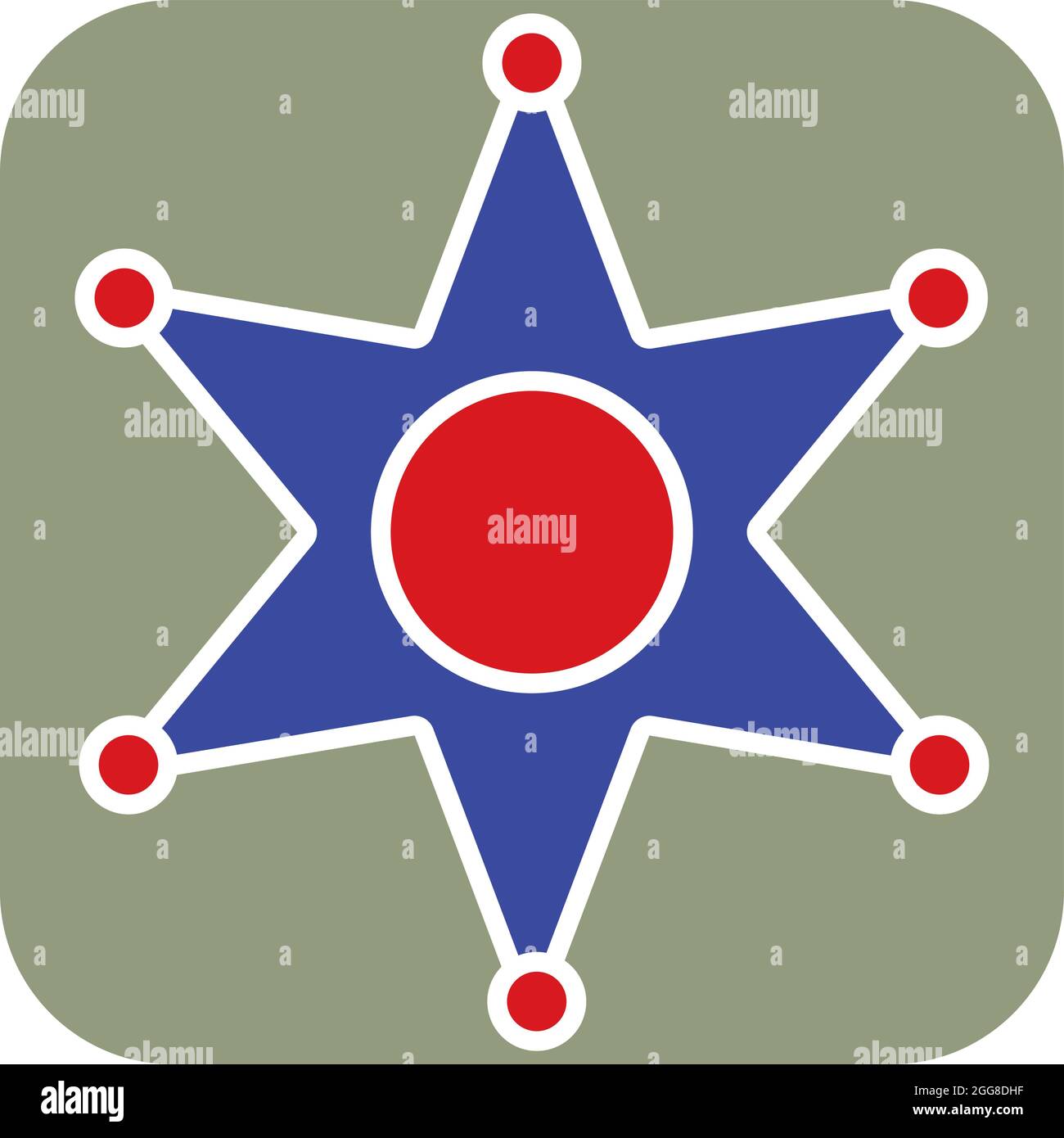 Sheriff star vector vectors hi-res stock photography and images - Alamy