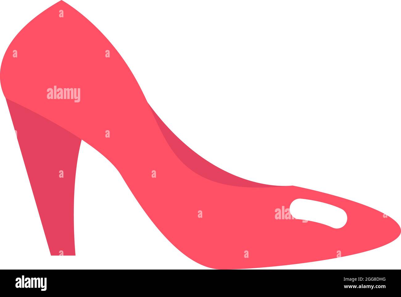Pink shoe, illustration, vector on a white background Stock Vector ...