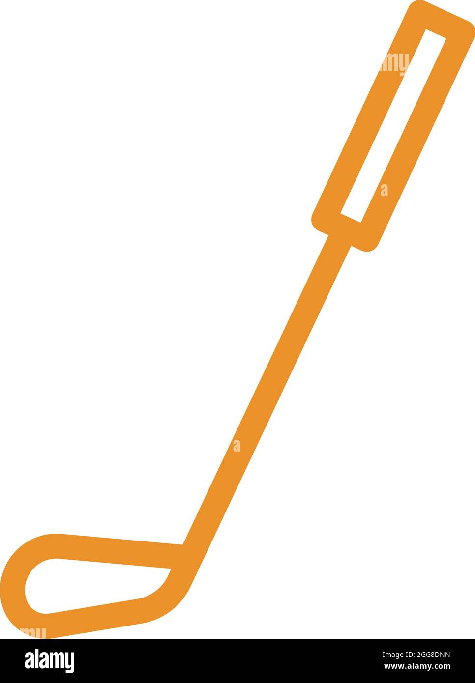 Golfing stick, illustration, vector on a white background Stock Vector ...