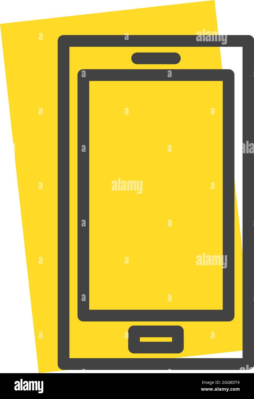 Big mobile phone young Stock Vector Images - Alamy