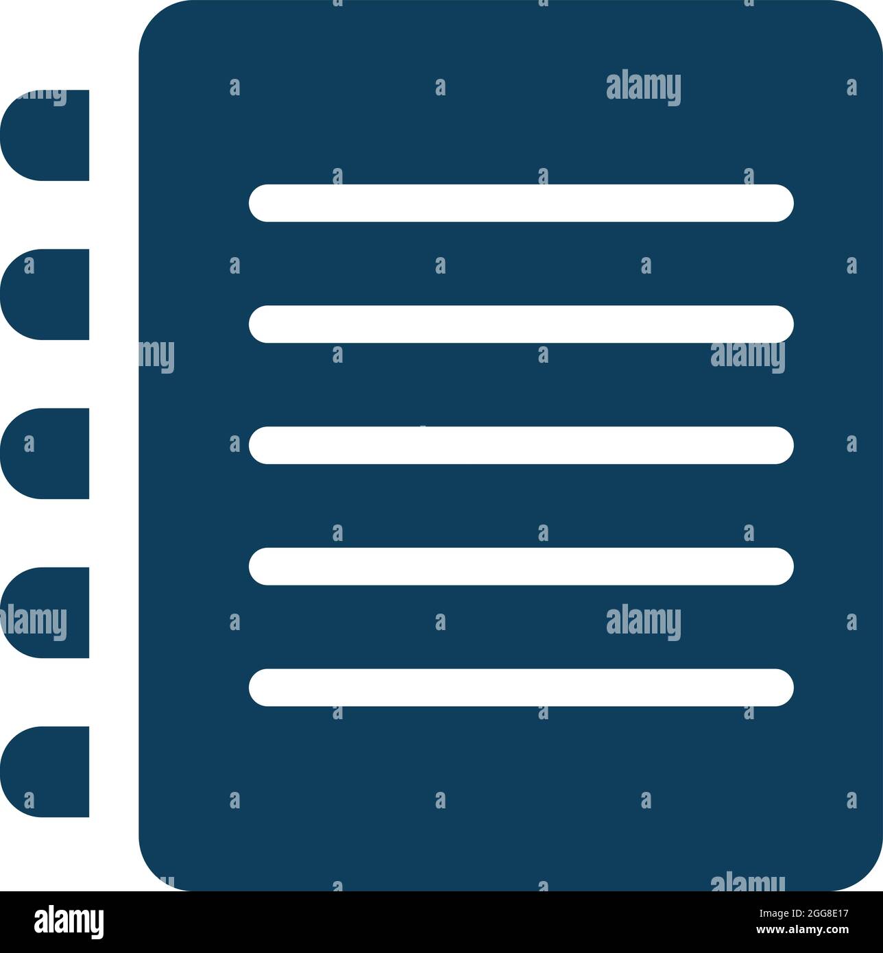 Blue copybook, illustration, vector on a white background Stock Vector ...