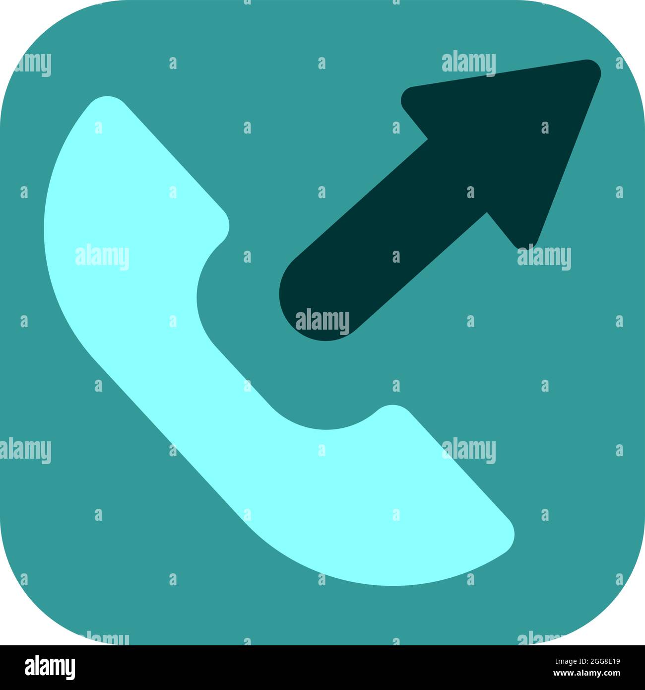 Phone call, illustration, vector on a white background Stock Vector ...