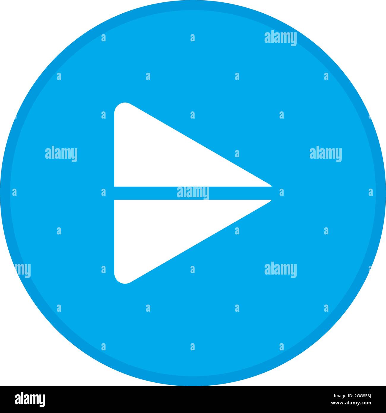 Press play, illustration, vector on a white background Stock Vector ...