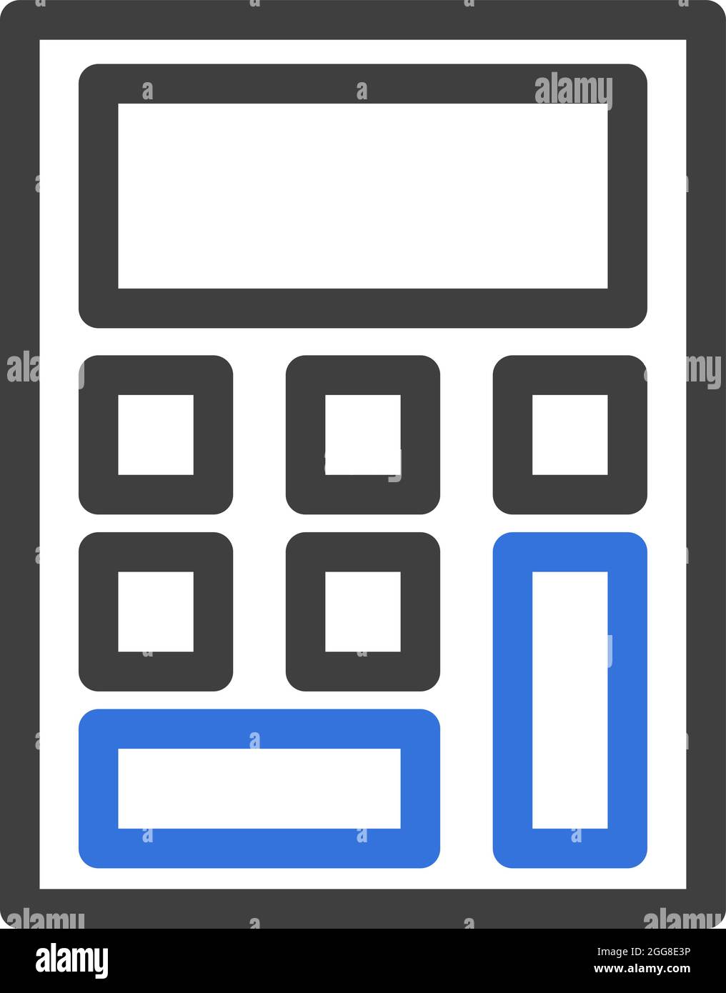 Chemical calculator, illustration, vector on a white background Stock ...