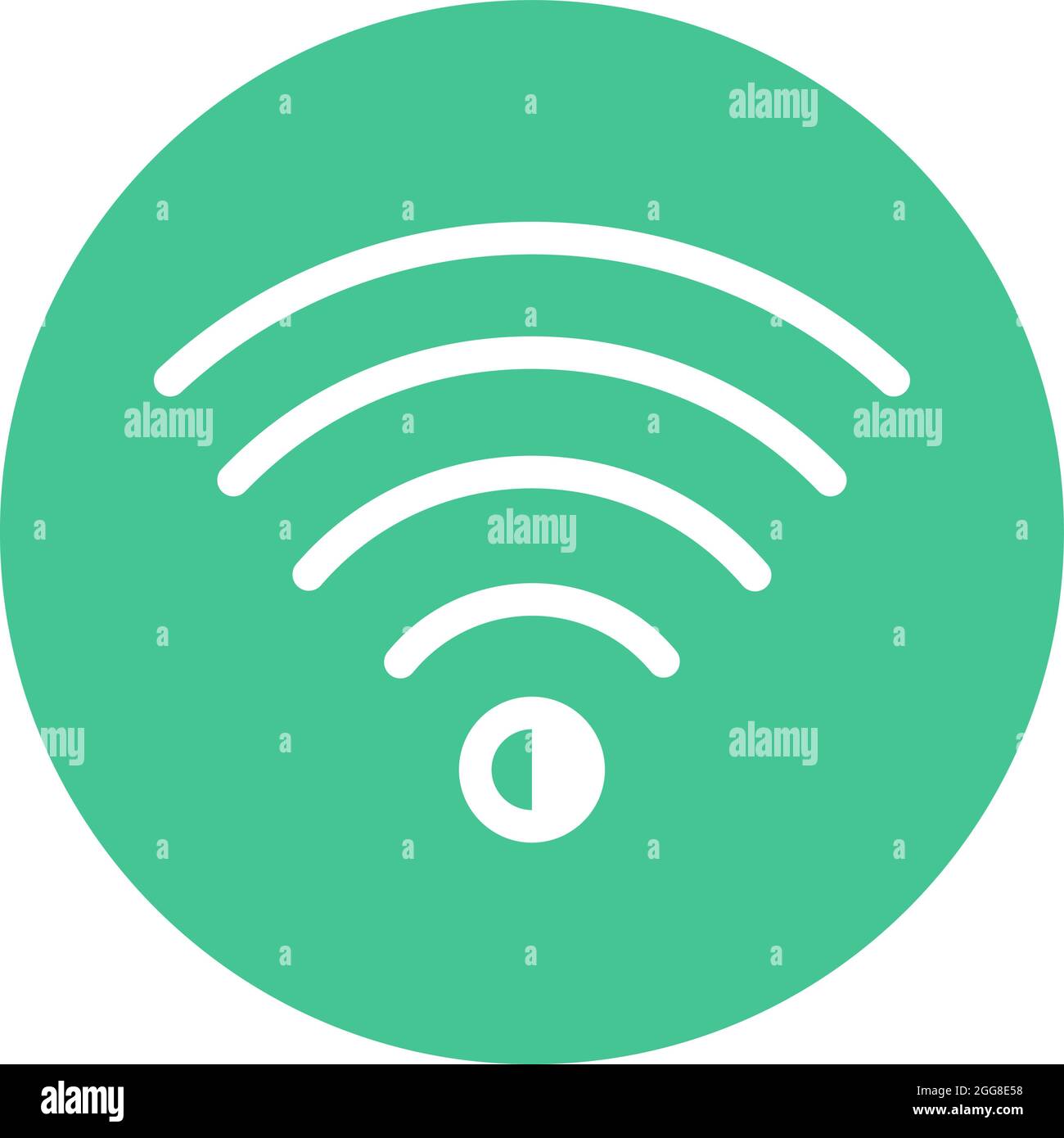 Perfect internet connection, illustration, vector on a white background ...