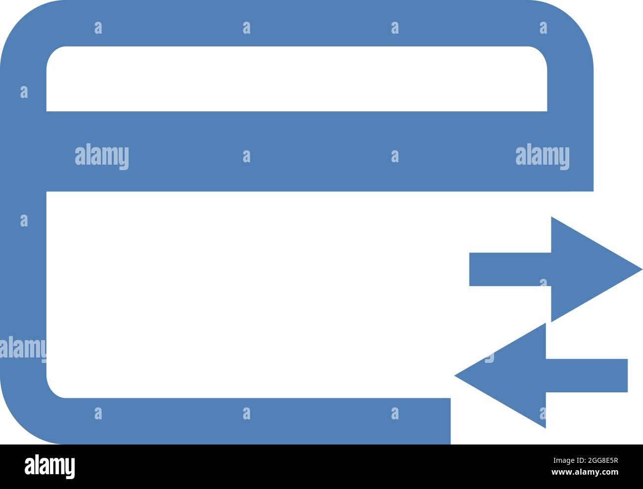Blue plastic credit card Stock Vector Images - Alamy