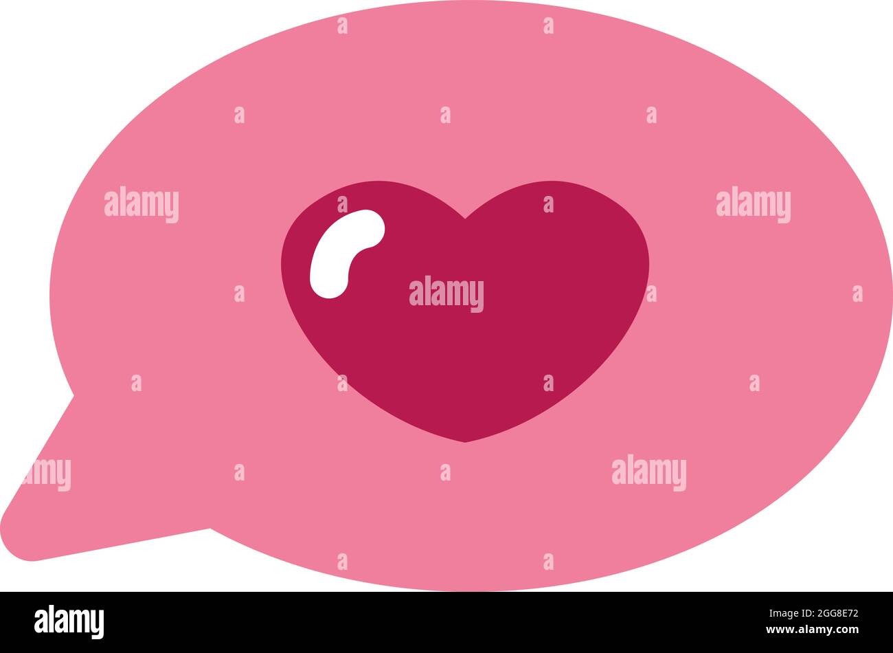 Love text box, illustration, vector on a white background Stock Vector ...