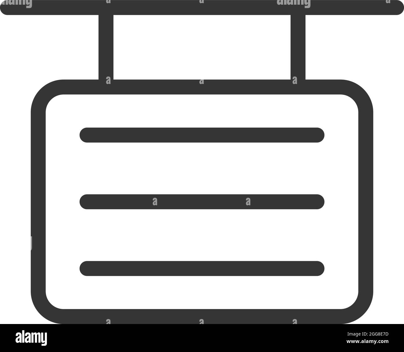 Shop sign board, illustration, vector on a white background Stock ...