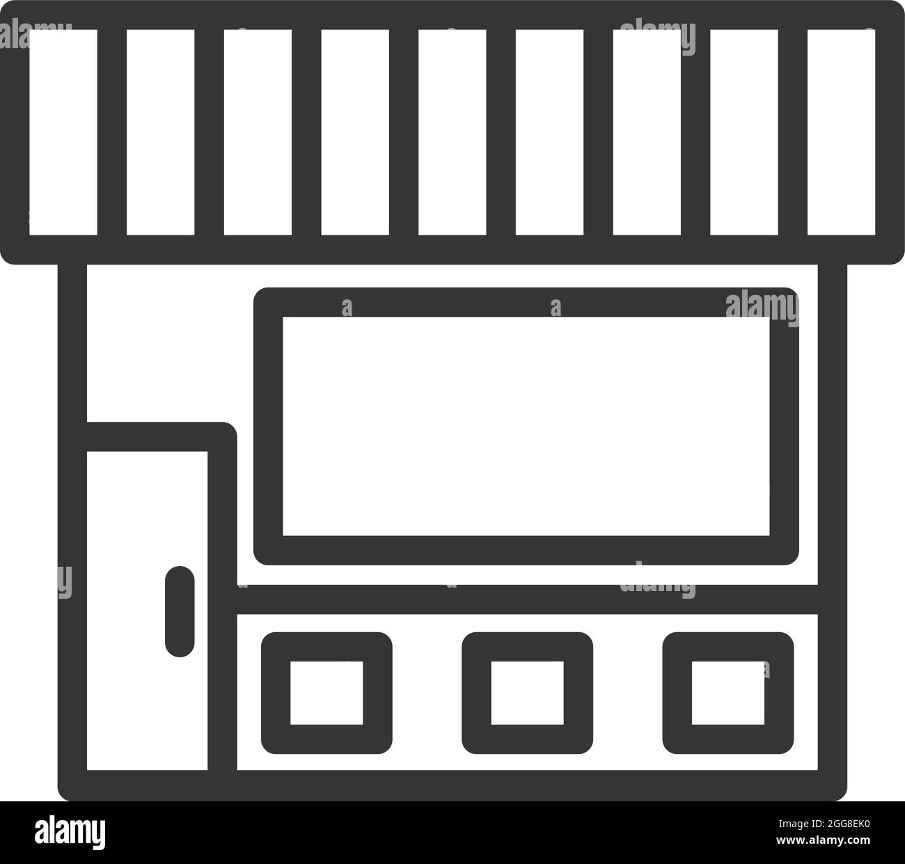 White shop on street Cut Out Stock Images & Pictures - Alamy