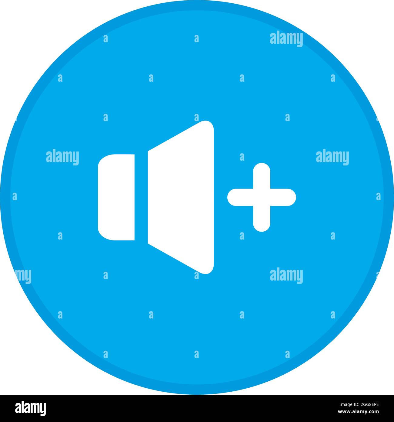 Volume up, illustration, vector on a white background Stock Vector ...