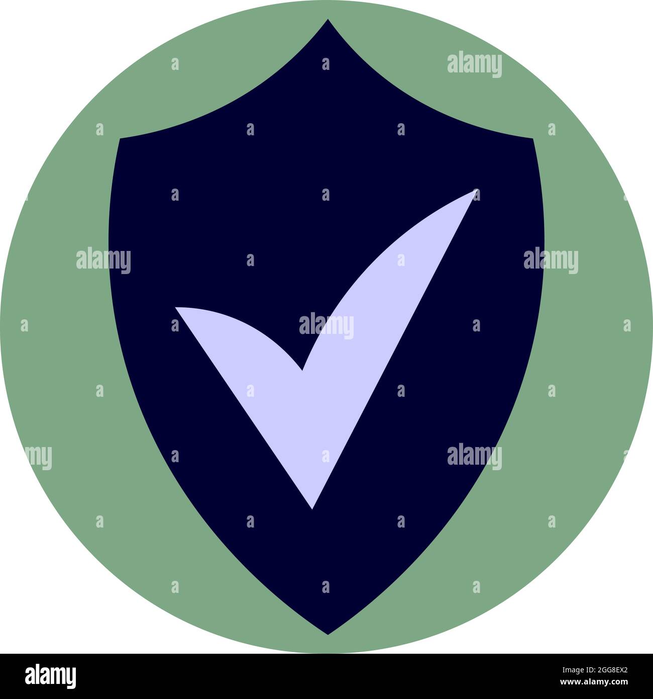 Approved symbol, illustration, vector on a white background Stock ...