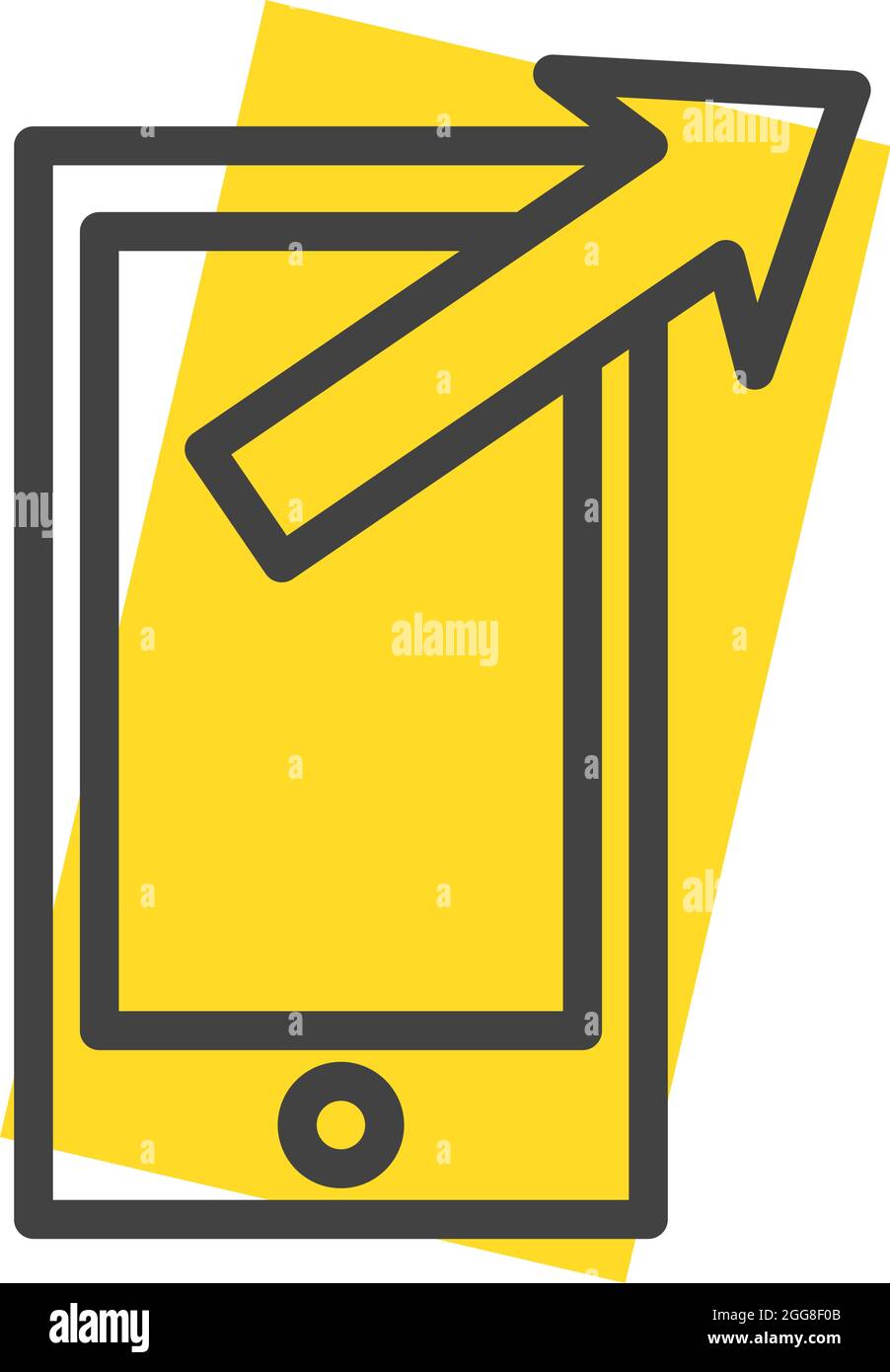 Calling somone on the phone, illustration, vector on a white background ...