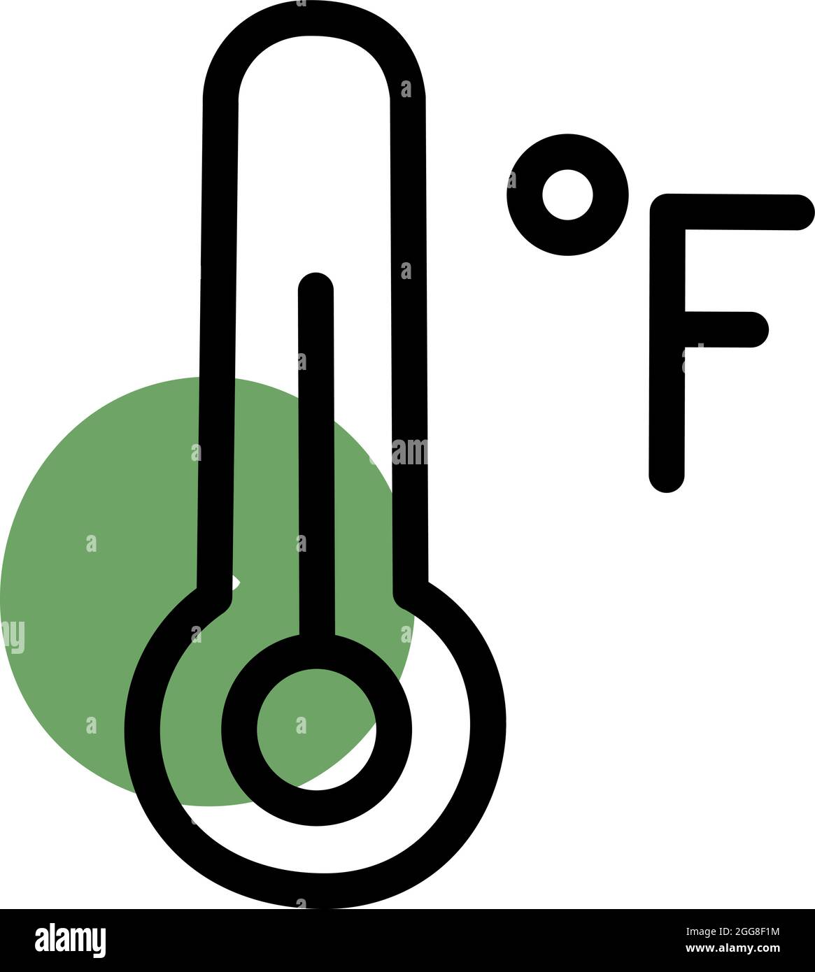 Medical thermometer icon green hi-res stock photography and images - Alamy