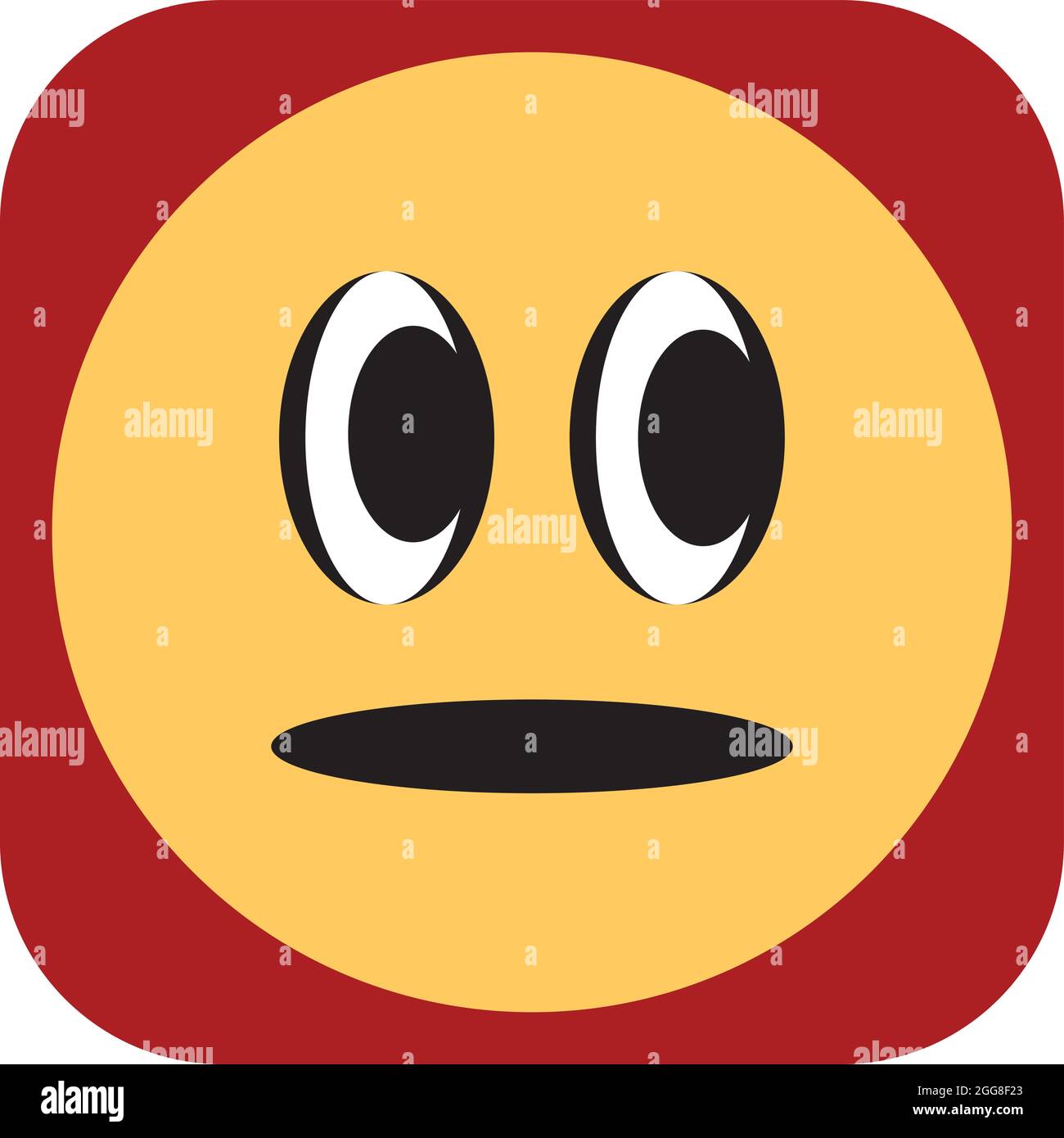 Weird emoji, illustration, vector on a white background Stock Vector ...