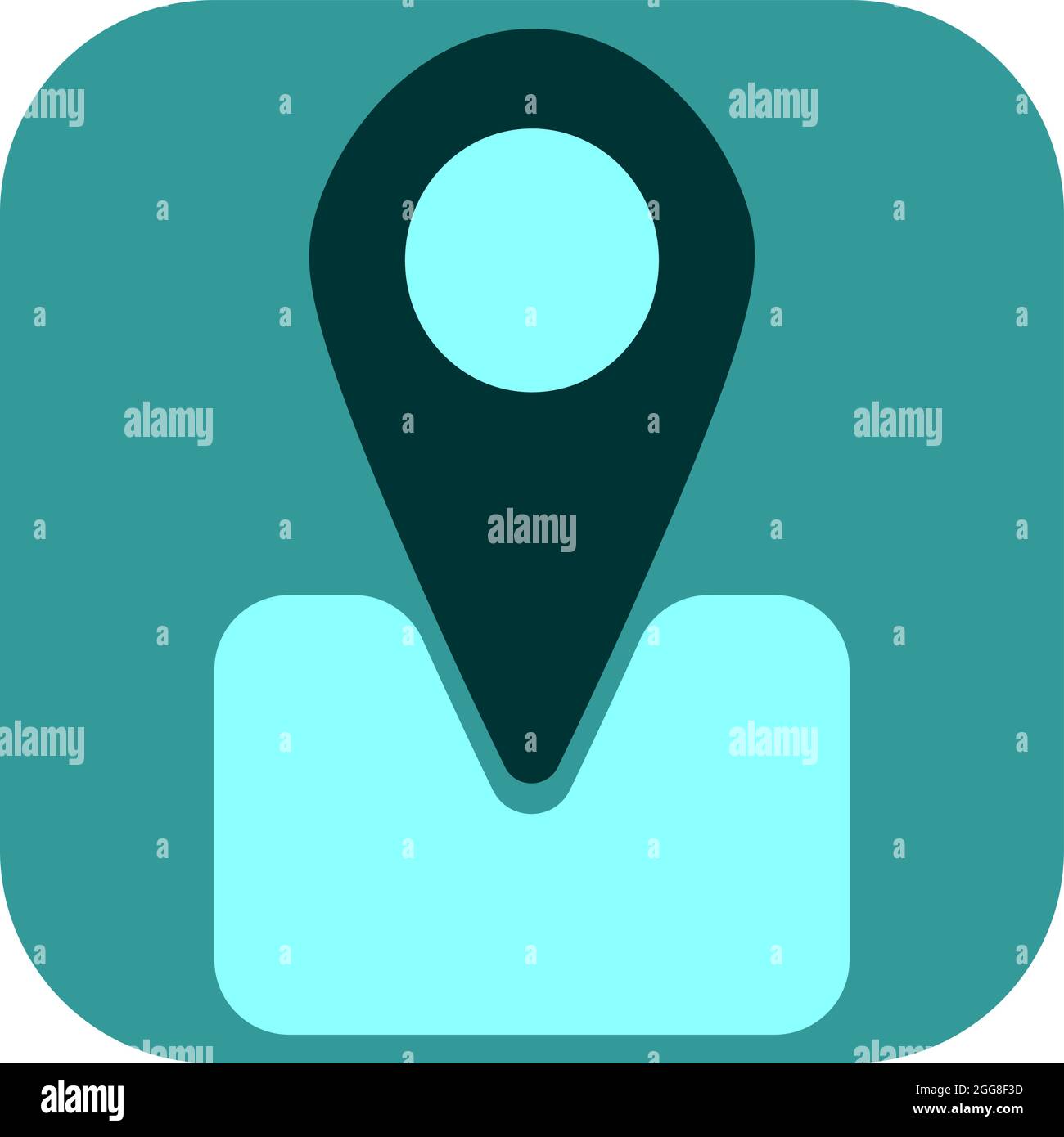 Navigation map, illustration, vector on a white background Stock Vector ...