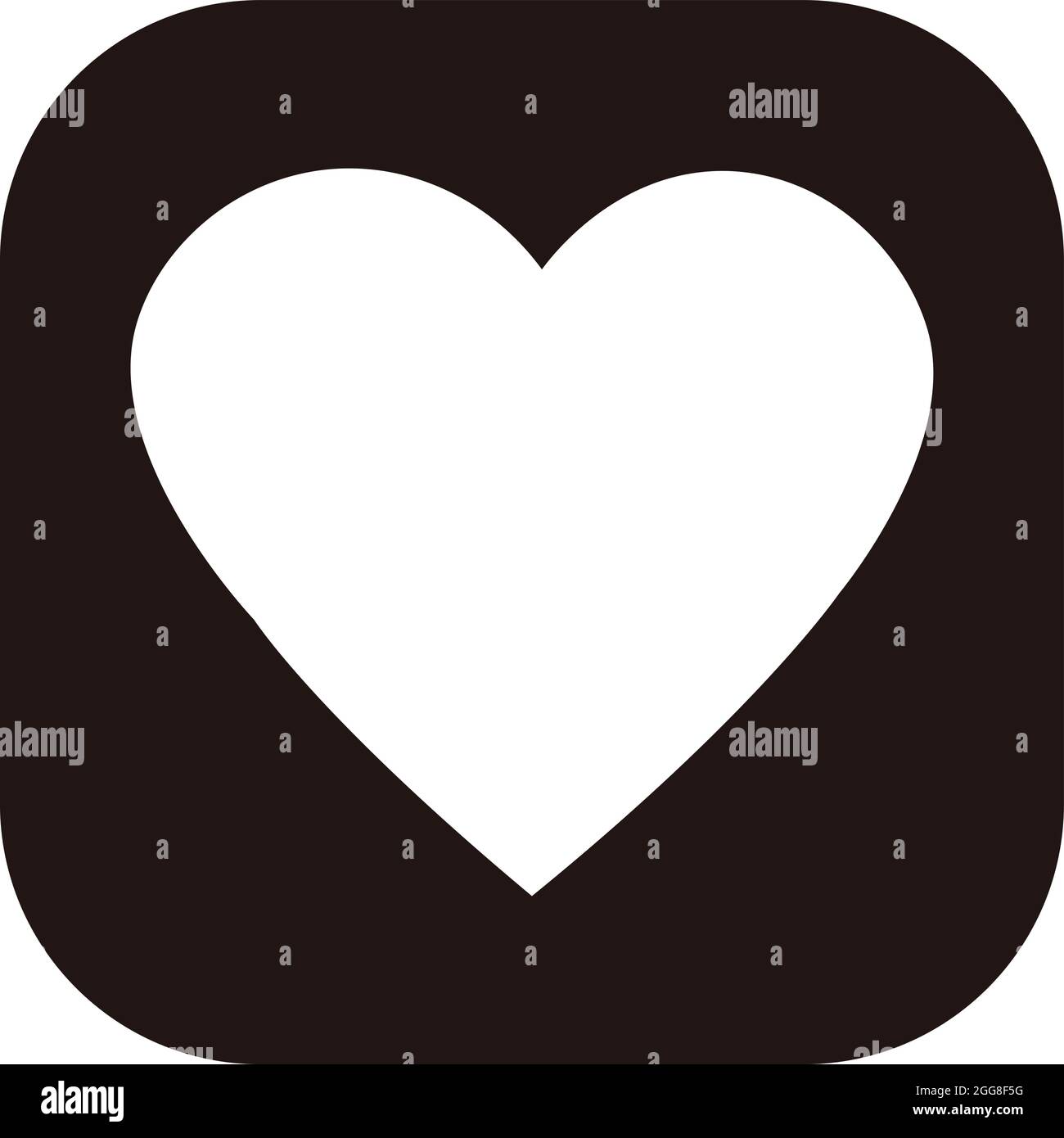 Heart icon on speech Stock Vector Images - Alamy