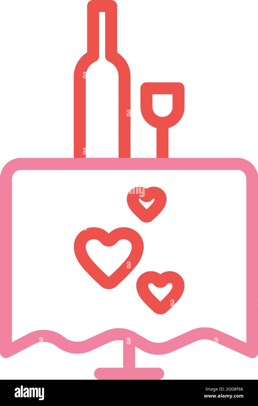 Food and drink on a table Stock Vector Images - Alamy