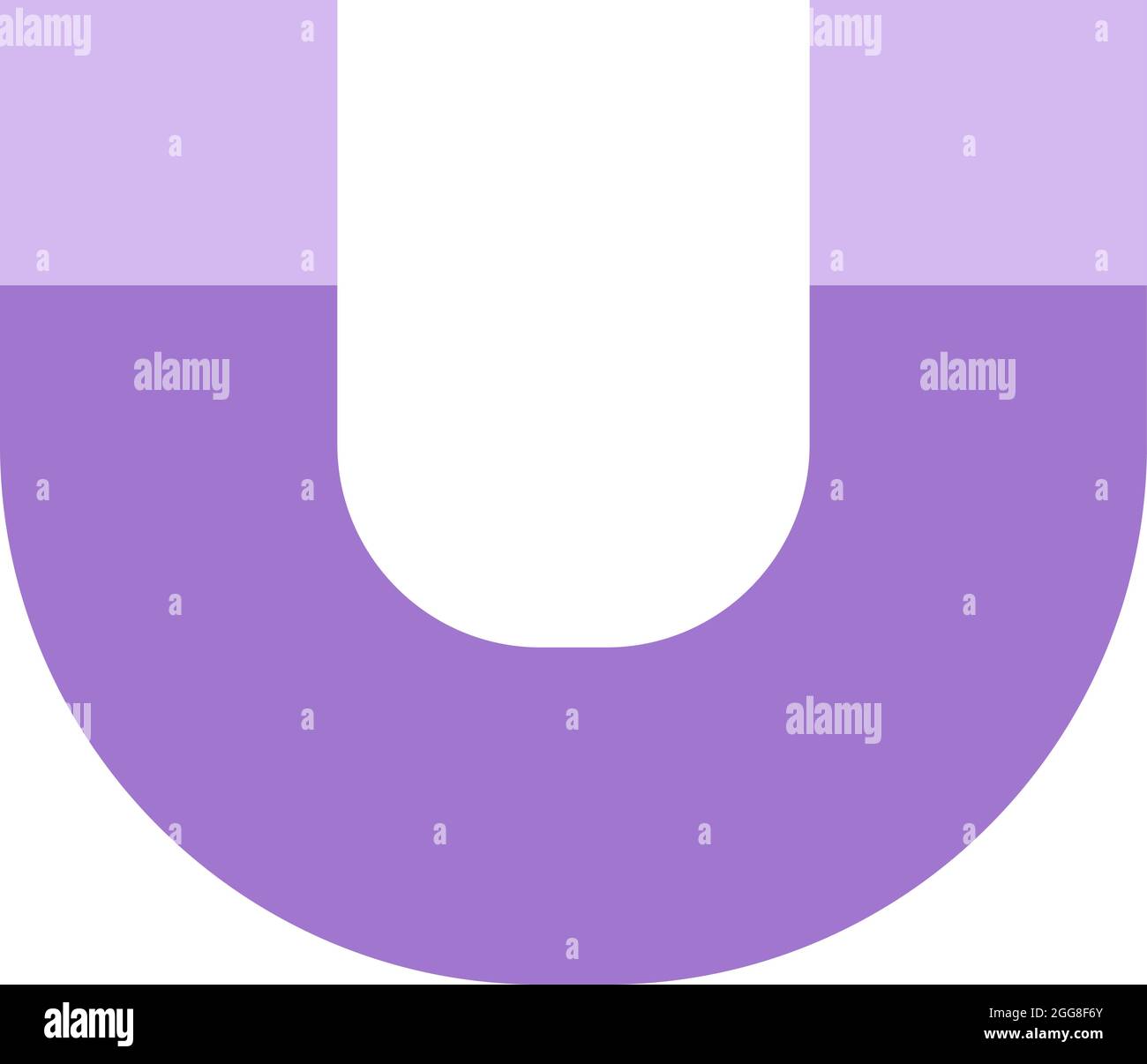 Purple magnet, illustration, vector on a white background Stock Vector ...