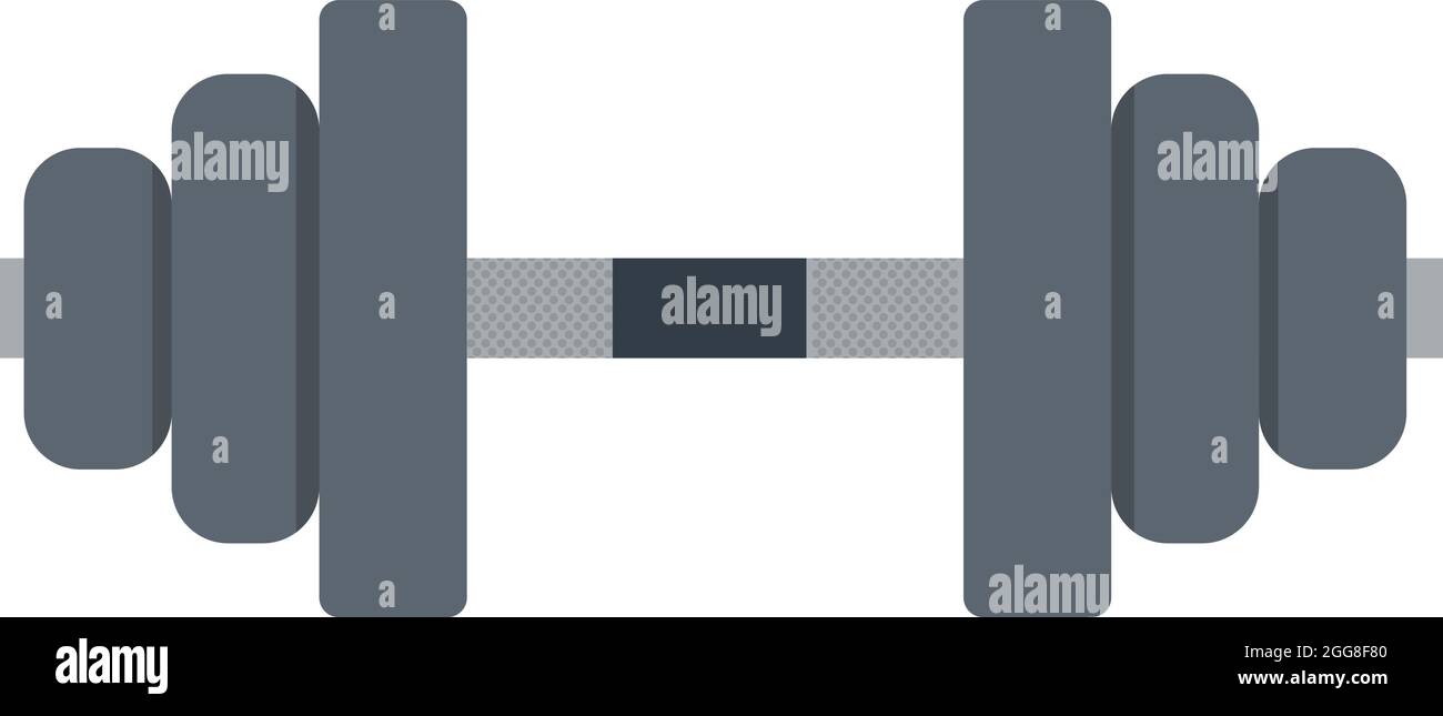 Heavy dumbbell, illustration, vector on a white background Stock Vector ...