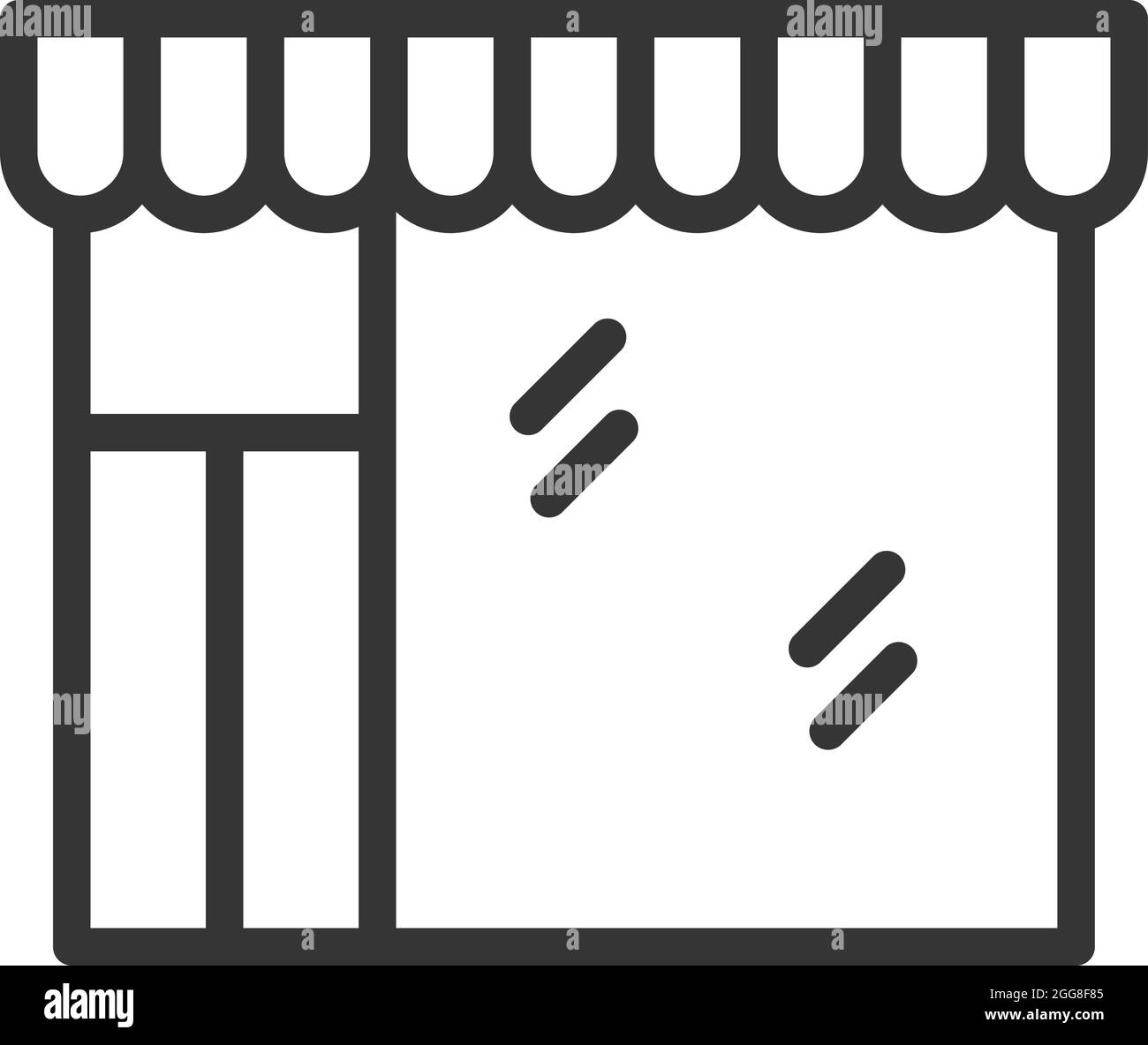 Old shop, illustration, vector on a white background Stock Vector Image ...