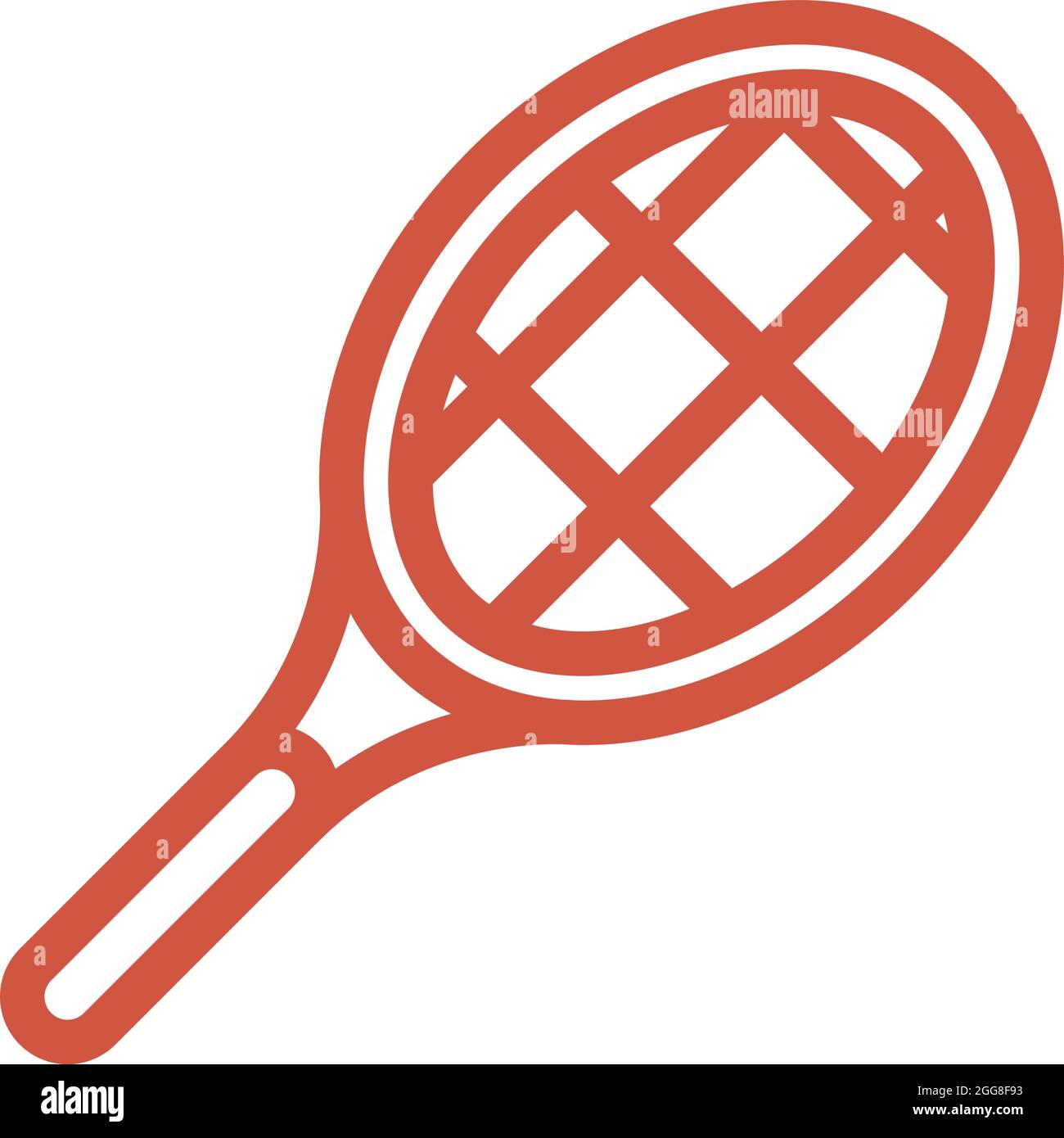Red tennis racket Stock Vector Images - Alamy