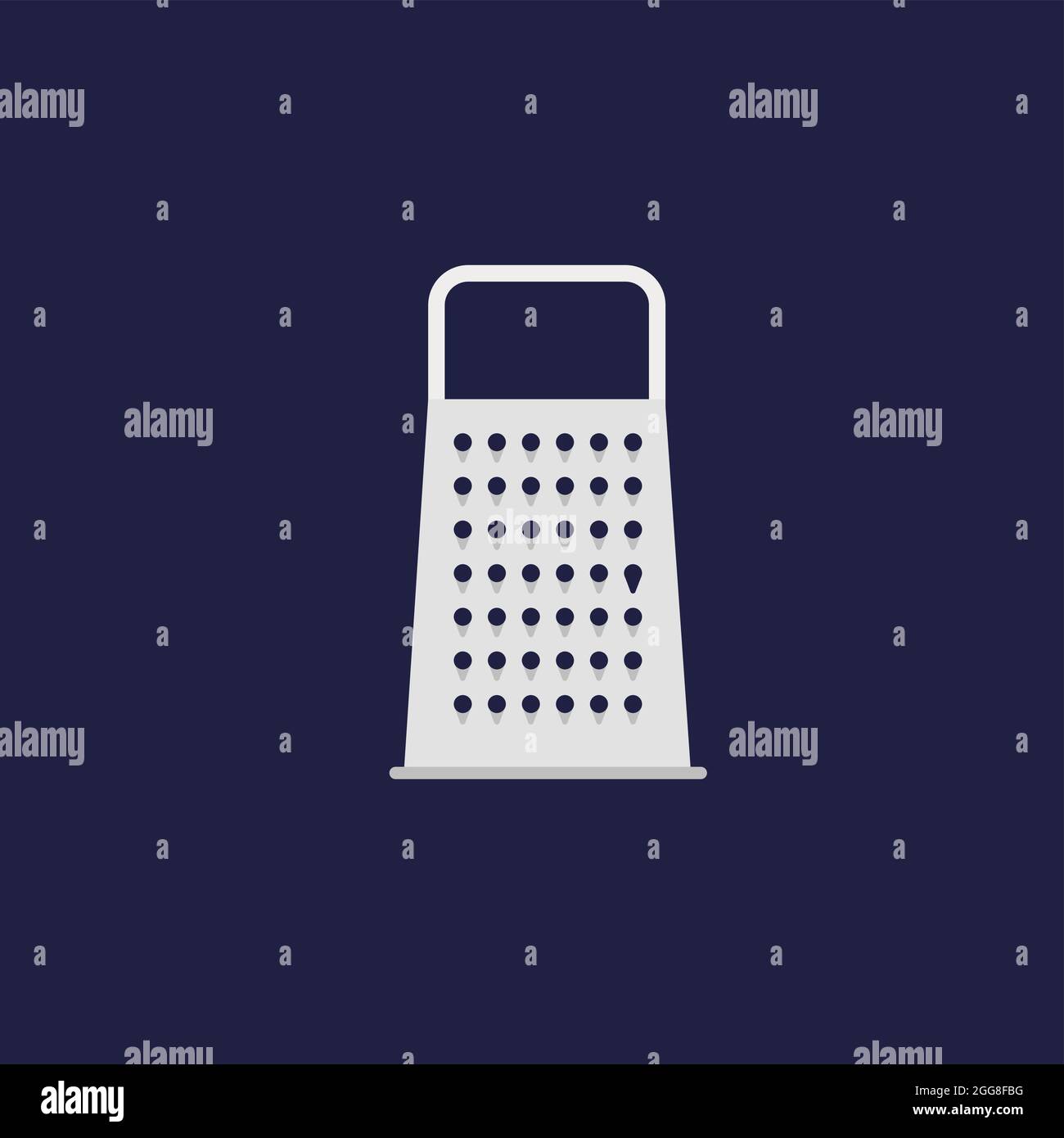 Metal grater, illustration, vector on a white background Stock Vector ...