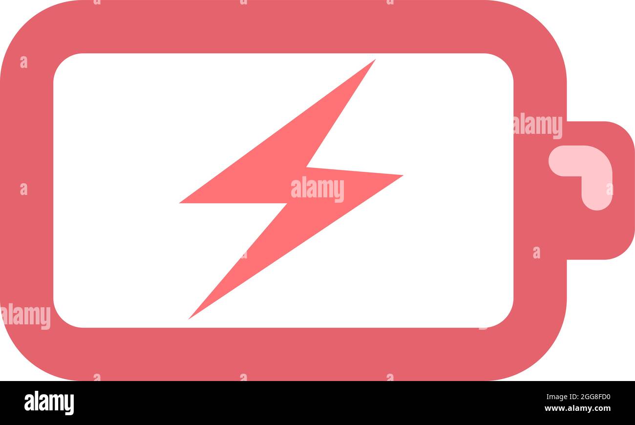 Charging battery, illustration, vector on a white background Stock ...
