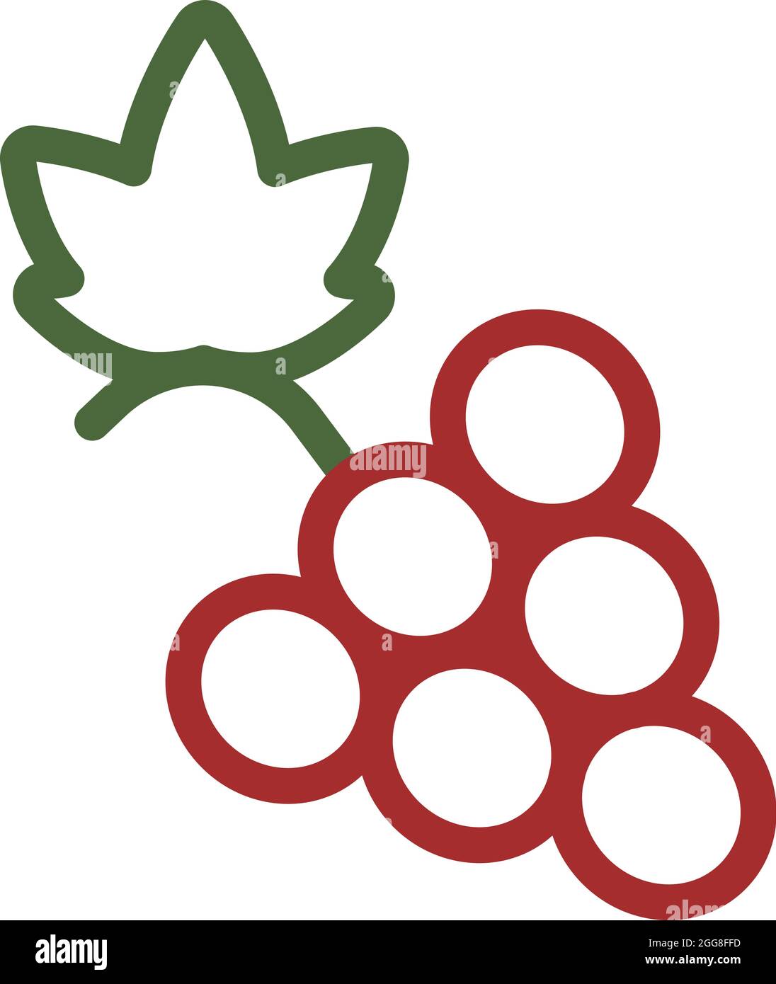 Red grapes illustration hi-res stock photography and images - Alamy