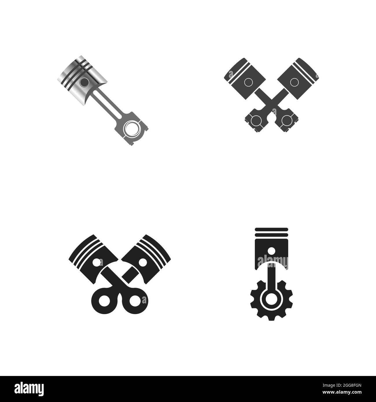 piston Vector icon design illustration Template Stock Photo - Alamy