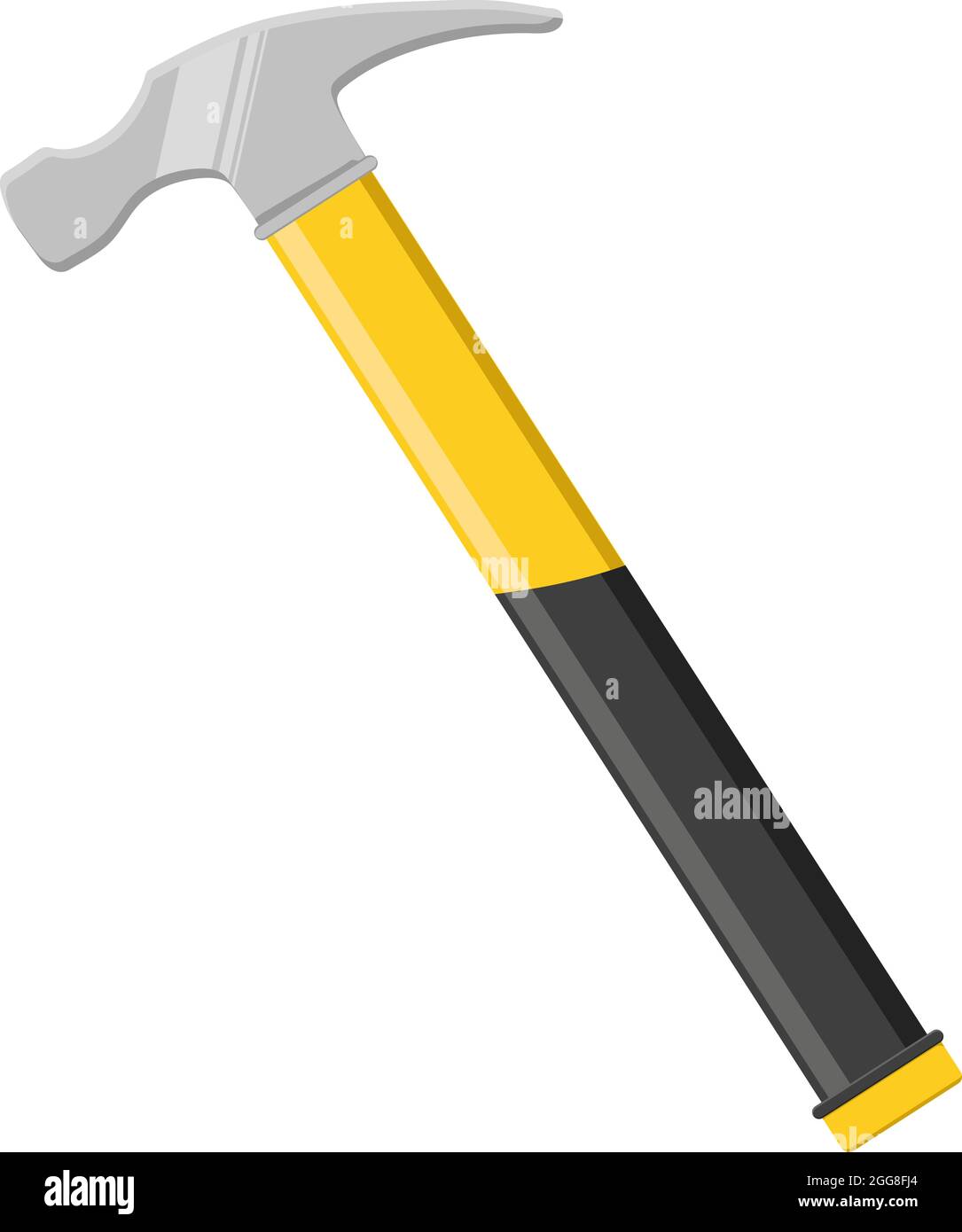 Yellow hammer, illustration, vector on a white background Stock Vector ...