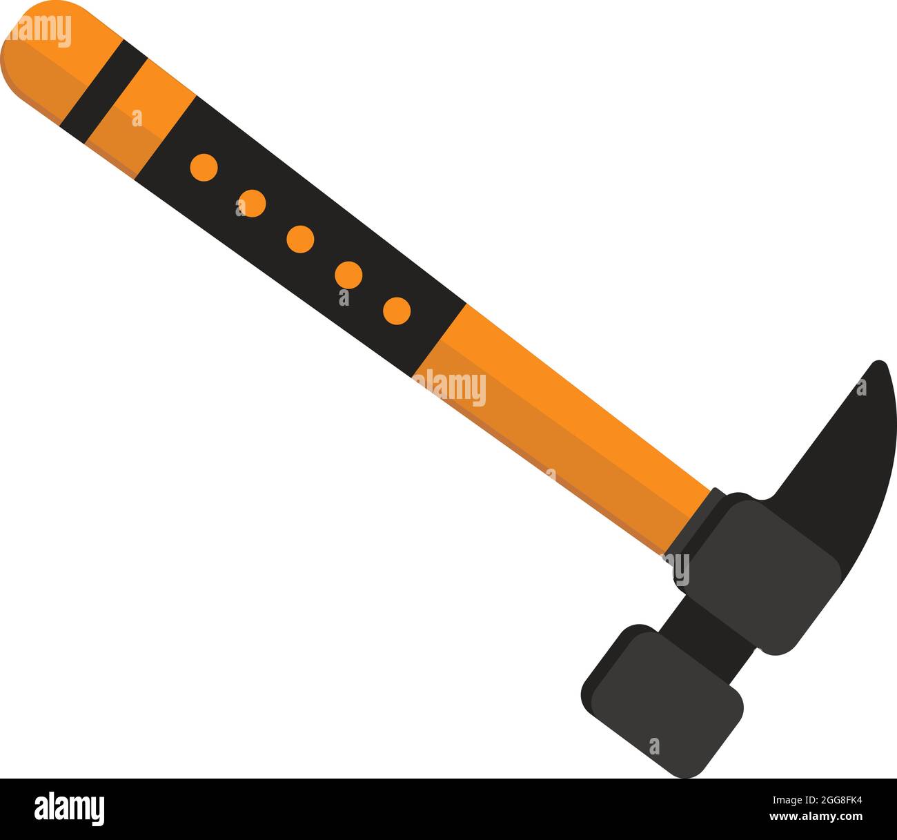 Modern hammer, illustration, vector on a white background Stock Vector ...