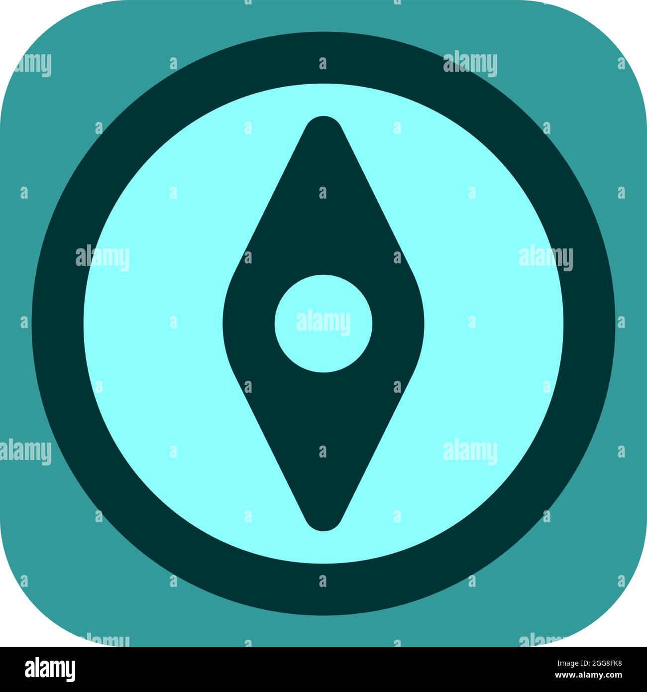 Online compass, illustration, vector on a white background Stock Vector ...