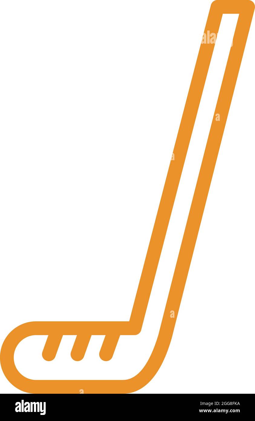Hockey stick, illustration, vector on a white background Stock Vector ...