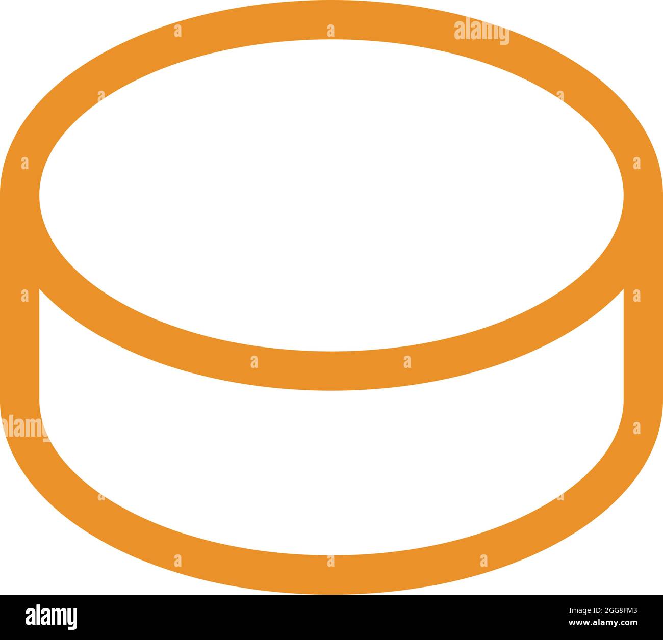 Hockey puck, illustration, vector on a white background Stock Vector ...